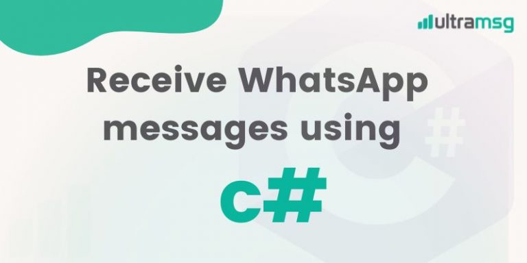 Receive WhatsApp messages using C# and webhook
